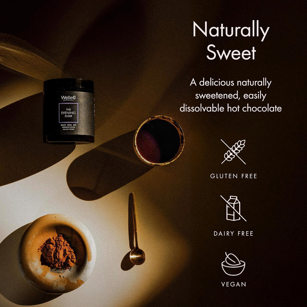 Healthy hot chocolate with vitamin C