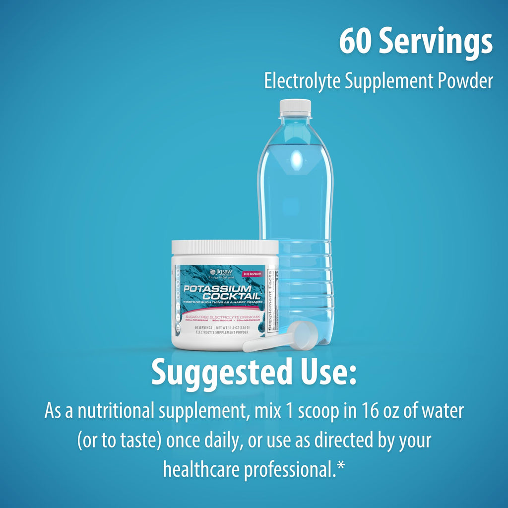 Healthy hydration with potassium cocktail