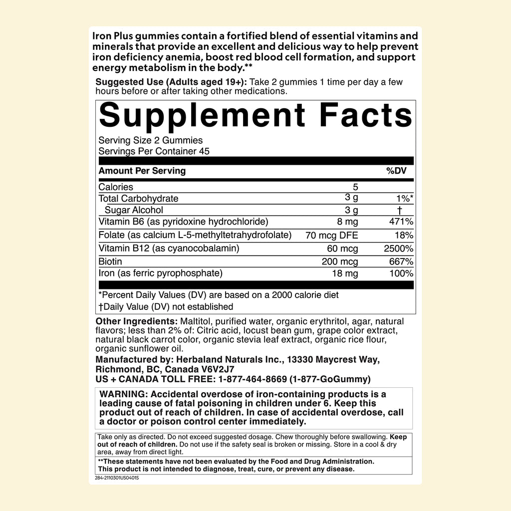 Healthy iron supplement for active lifestyle