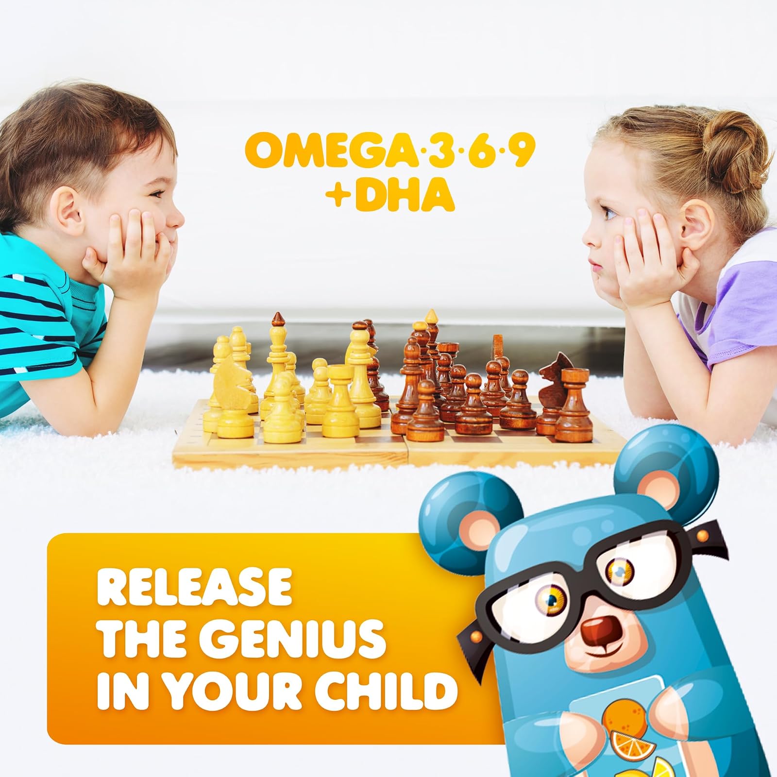 healthy kids vitamins with Omega 3