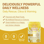 healthy lemon ginger powder supplement