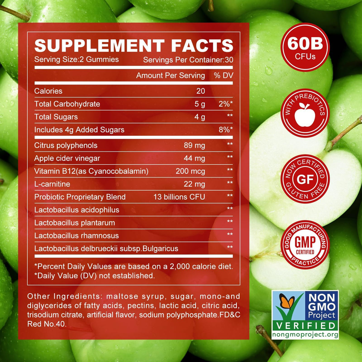 healthy lifestyle apple cider gummies