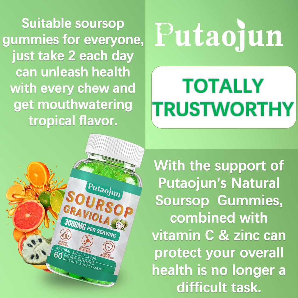 Healthy lifestyle Soursop Graviola gummies