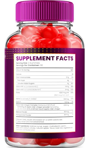 Healthy lifestyle support with ACV gummies