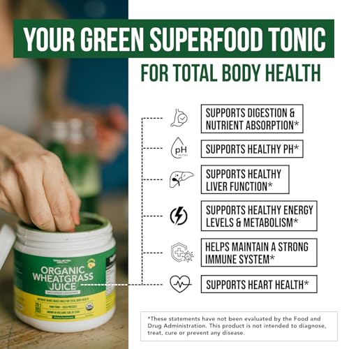 healthy lifestyle wheatgrass powder