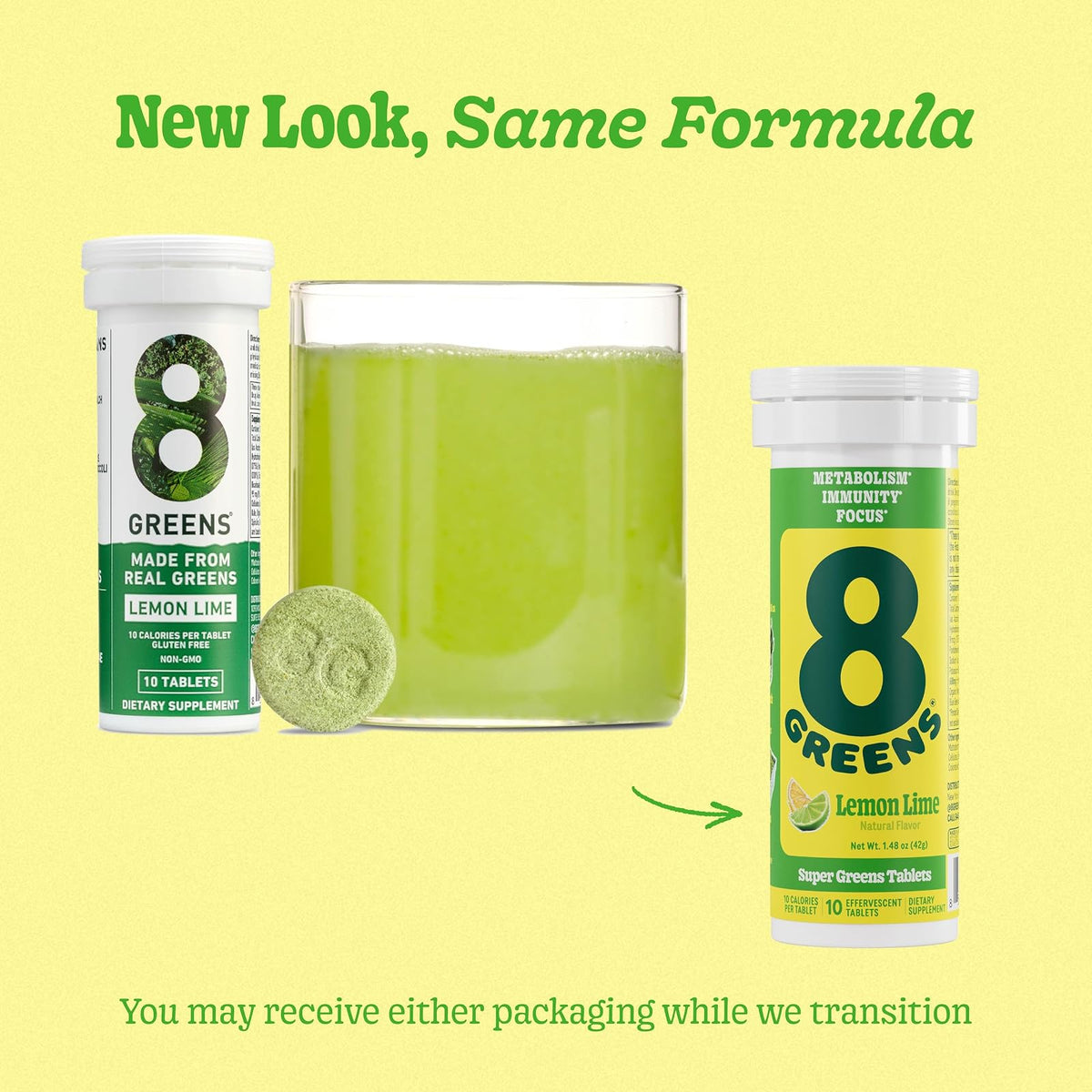 Healthy lifestyle with 8Greens multivitamins