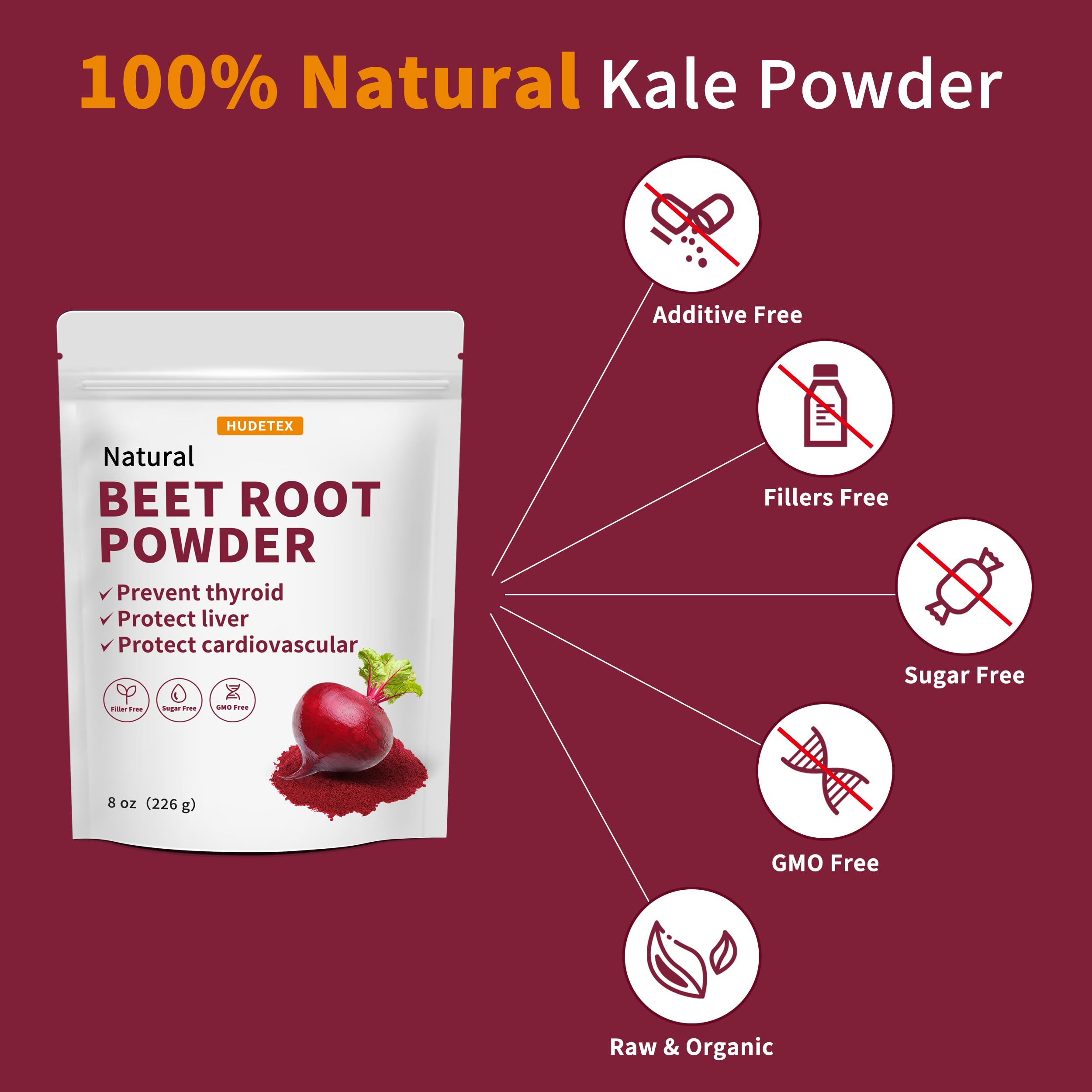 Healthy lifestyle with beet root