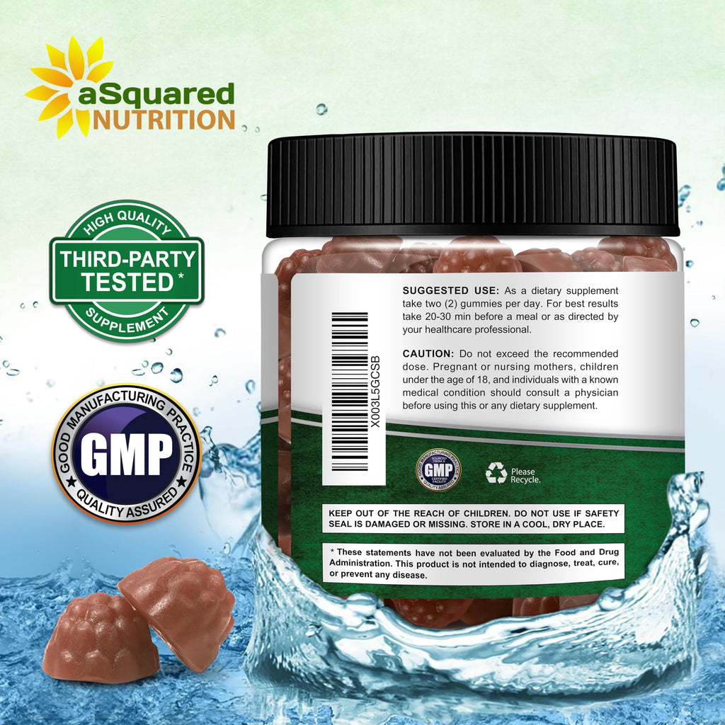Healthy lifestyle with blended vitamin gummies