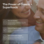 Healthy lifestyle with greens superfood powder