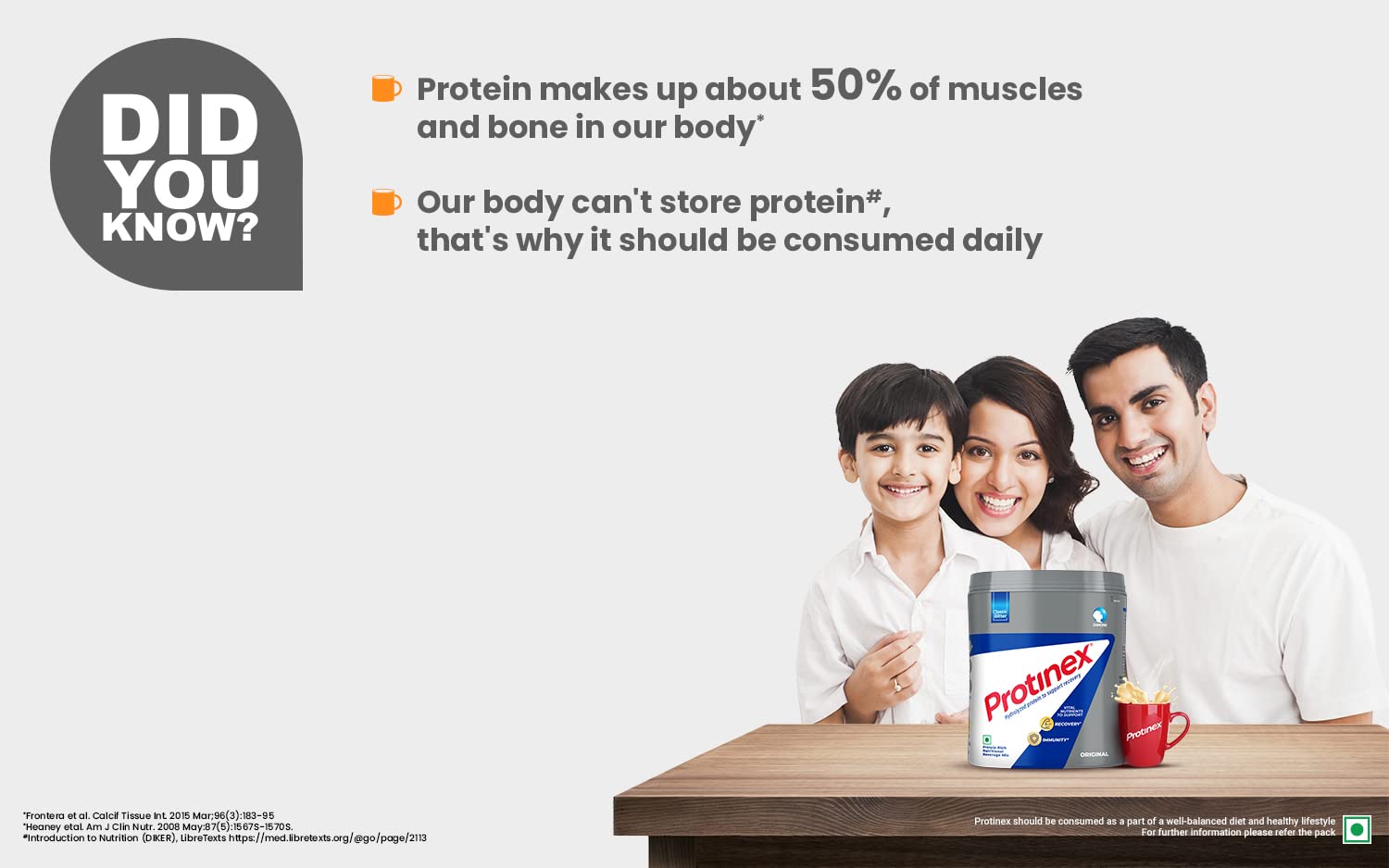 healthy lifestyle with Protinex