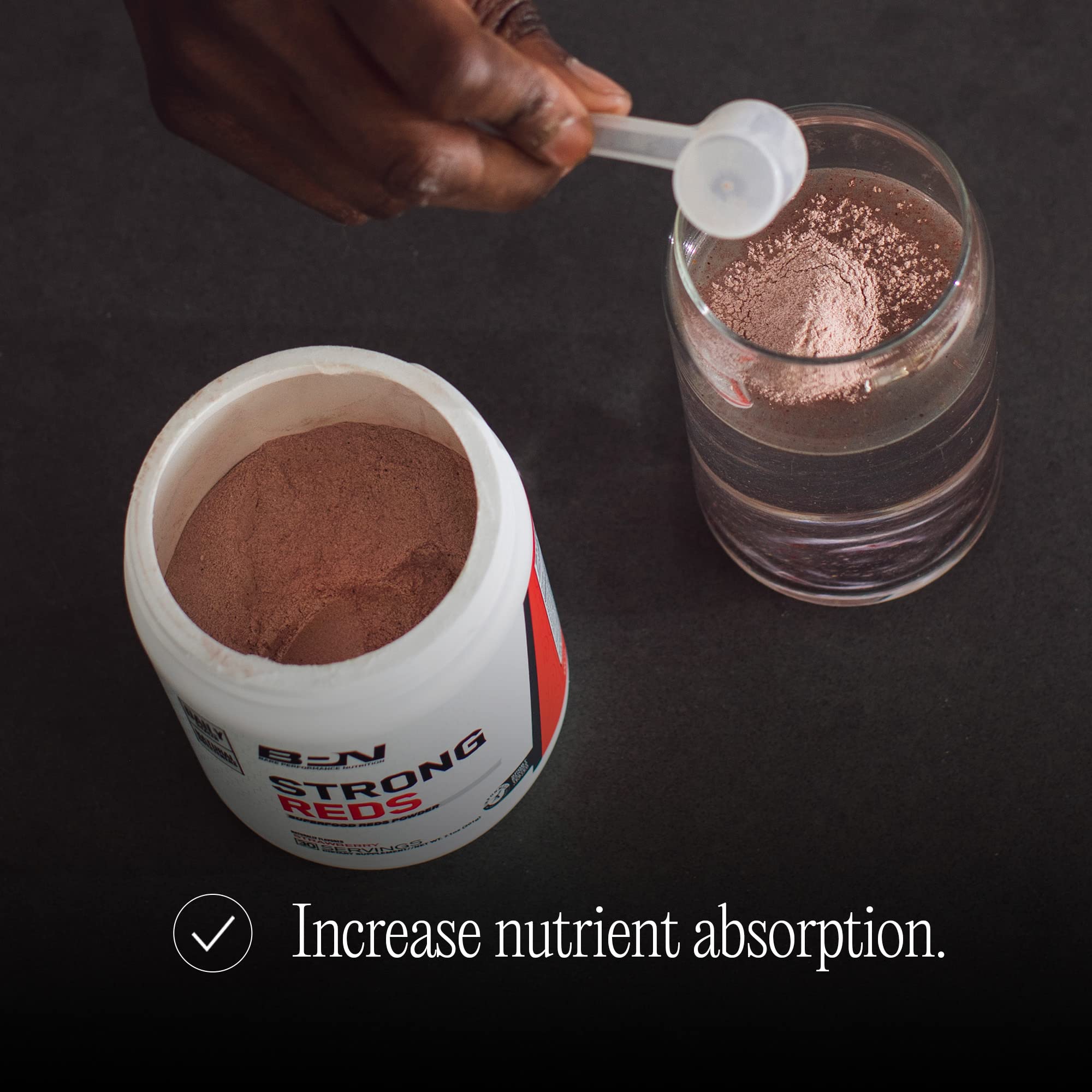 healthy lifestyle with Strong Reds powder