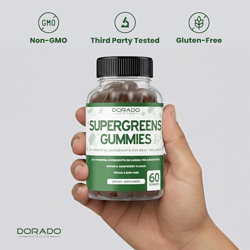 Healthy lifestyle with Supergreens Gummies