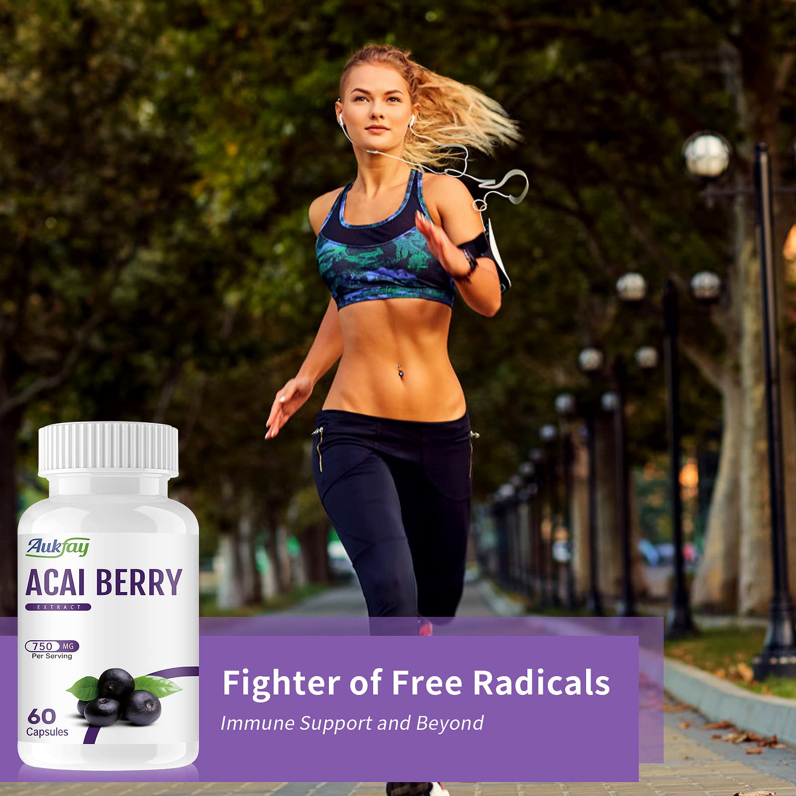 Healthy lifestyle with vitamin capsules