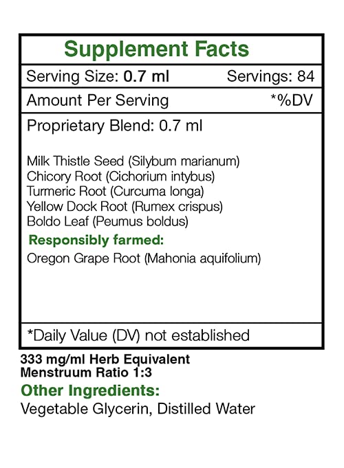 healthy liver support with herbal ingredients