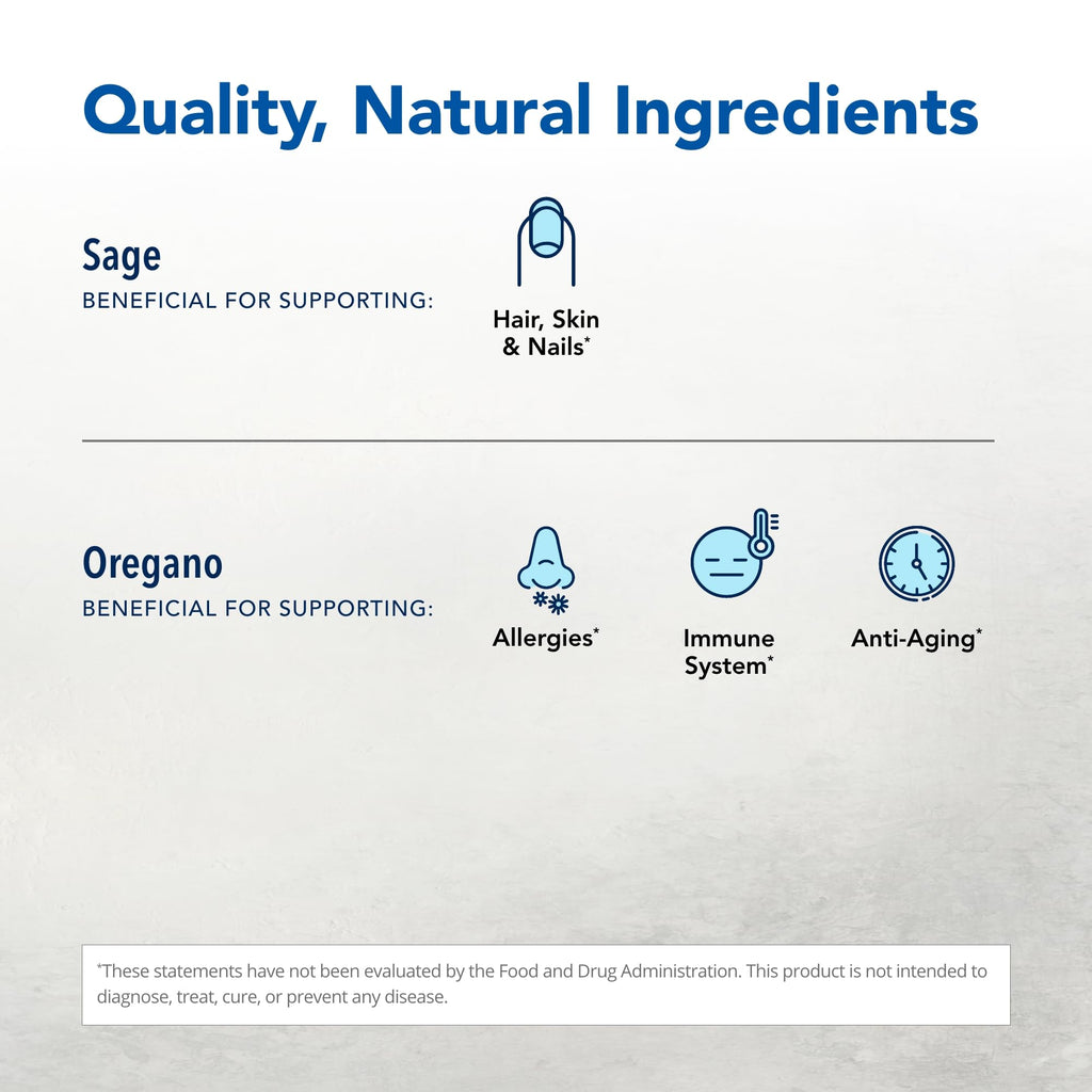 Healthy lungs with oregano capsules