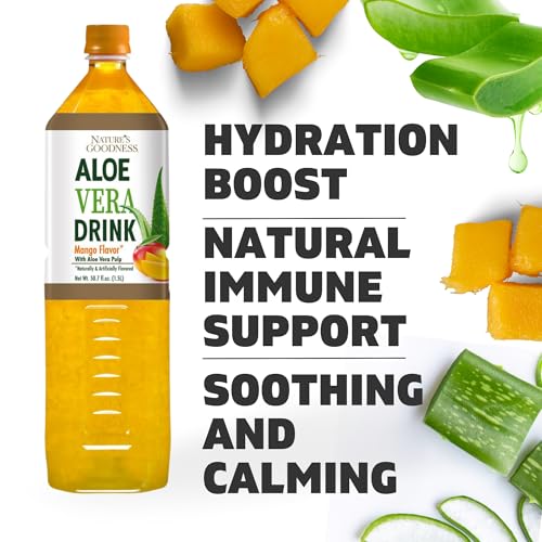 healthy mango aloe vera refreshment