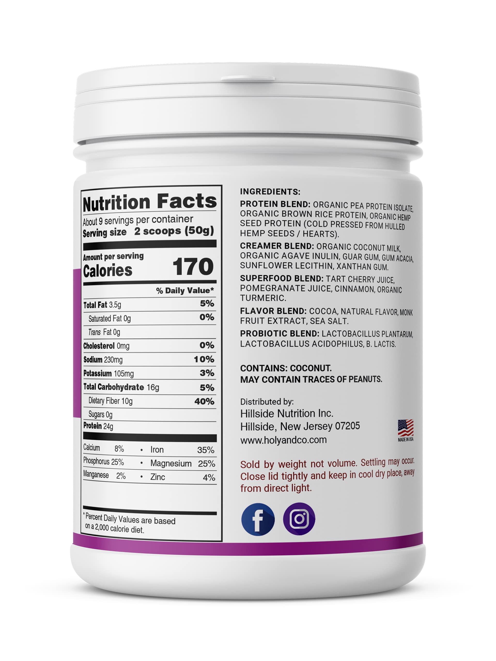 healthy monk fruit sugar protein drink