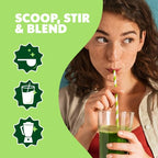healthy moringa spirulina drink mix