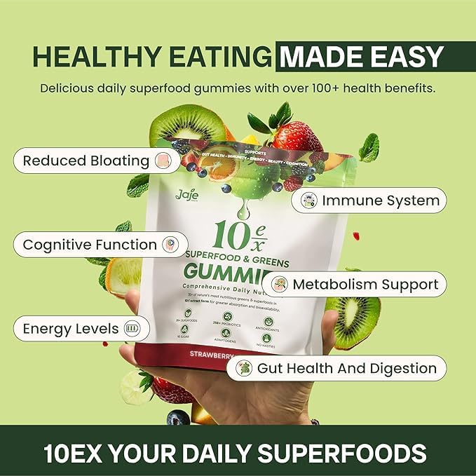 Healthy multivitamin gummies with probiotics