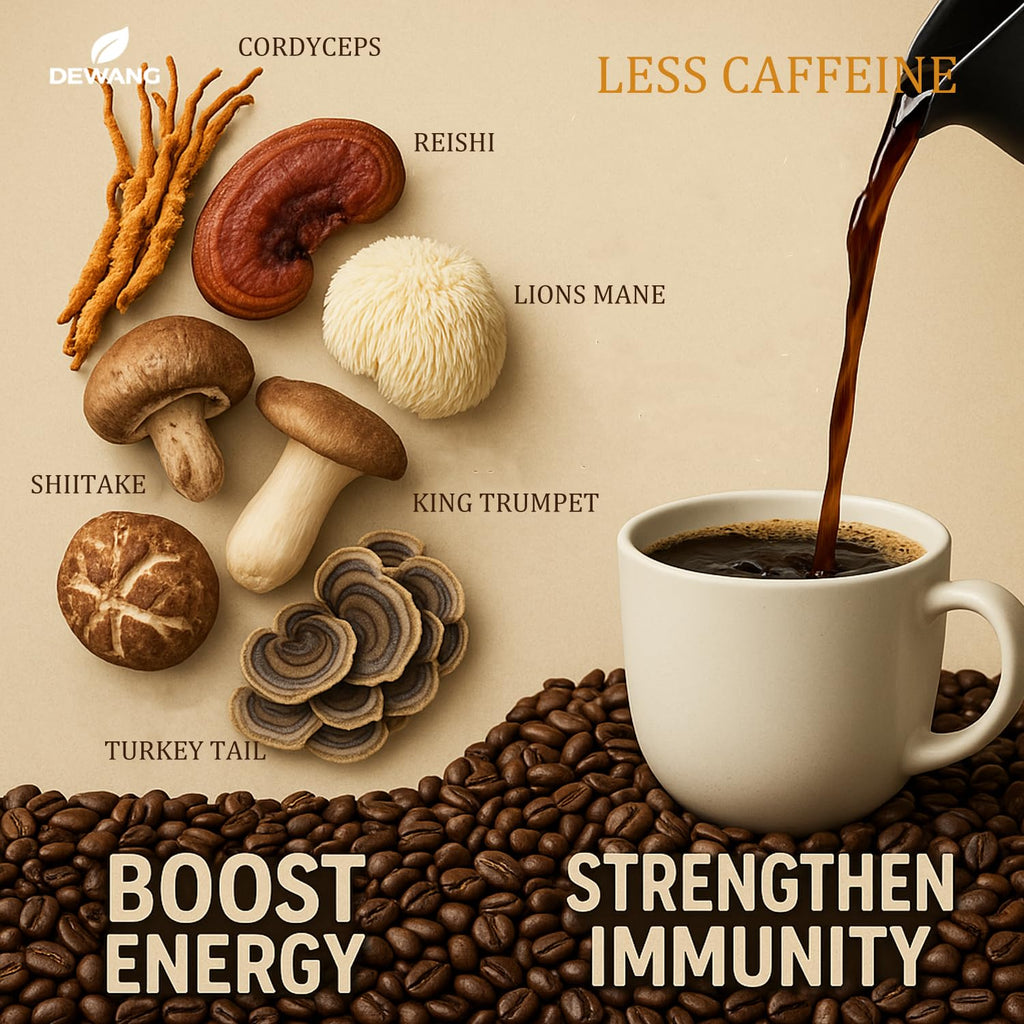 Healthy mushroom coffee alternative