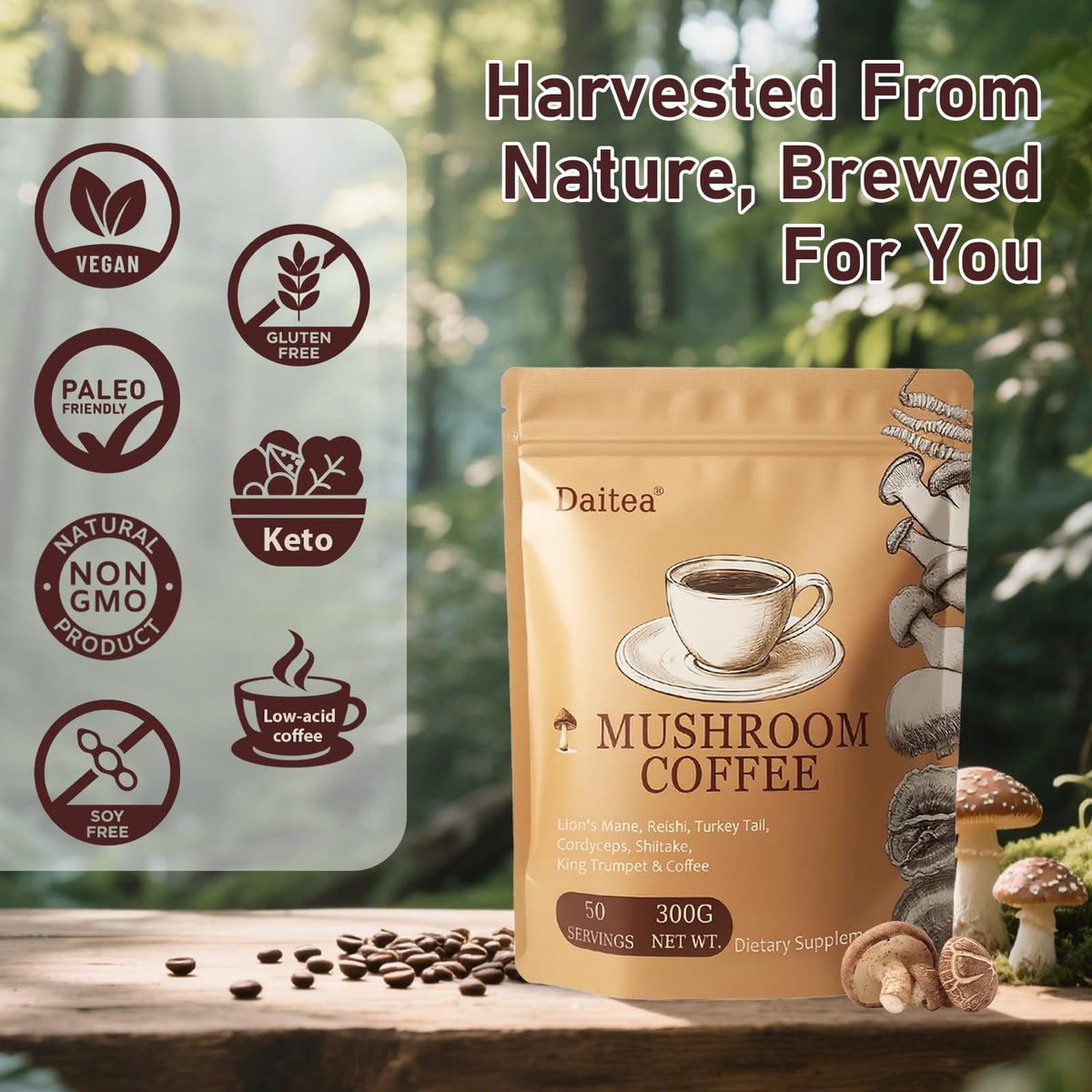 healthy mushroom coffee alternative