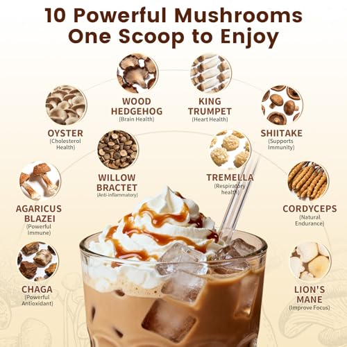 Healthy mushroom coffee alternative