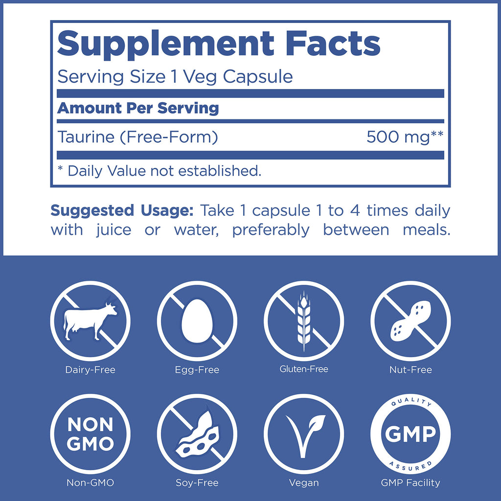 Healthy nervous system support with Taurine