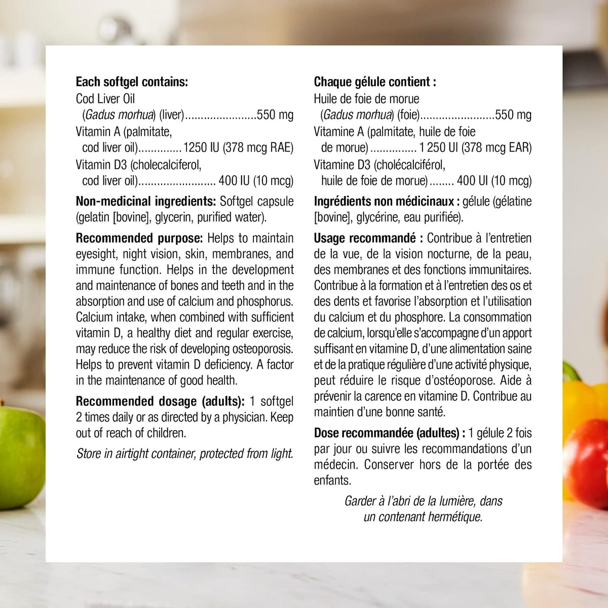 Healthy omega-3 softgels Canada