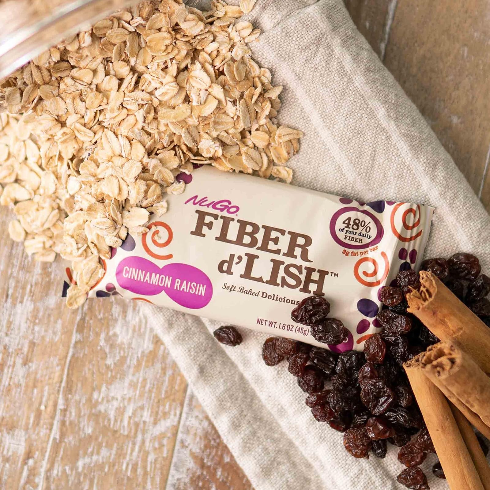 healthy on-the-go fiber snack