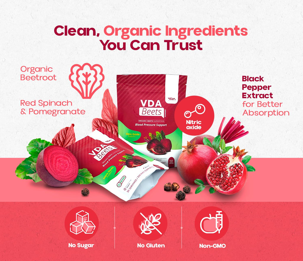 Healthy organic beet root supplement