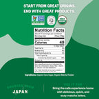 healthy organic matcha latte mix