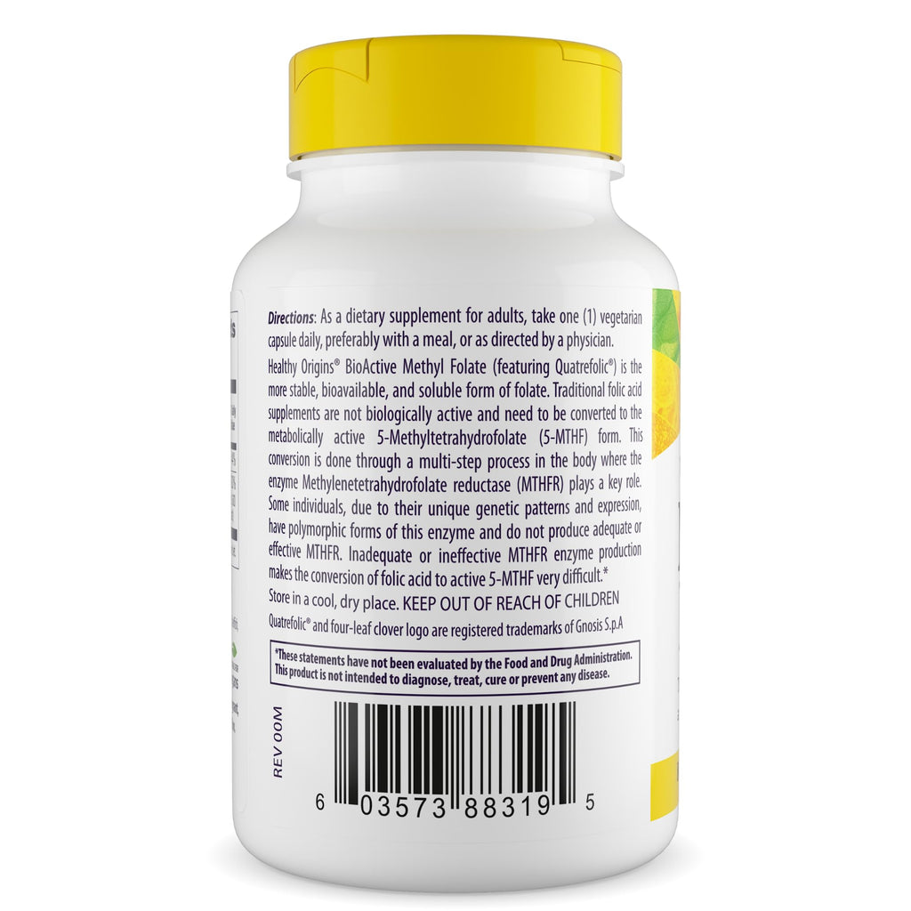 Healthy Origins methyl folate benefits