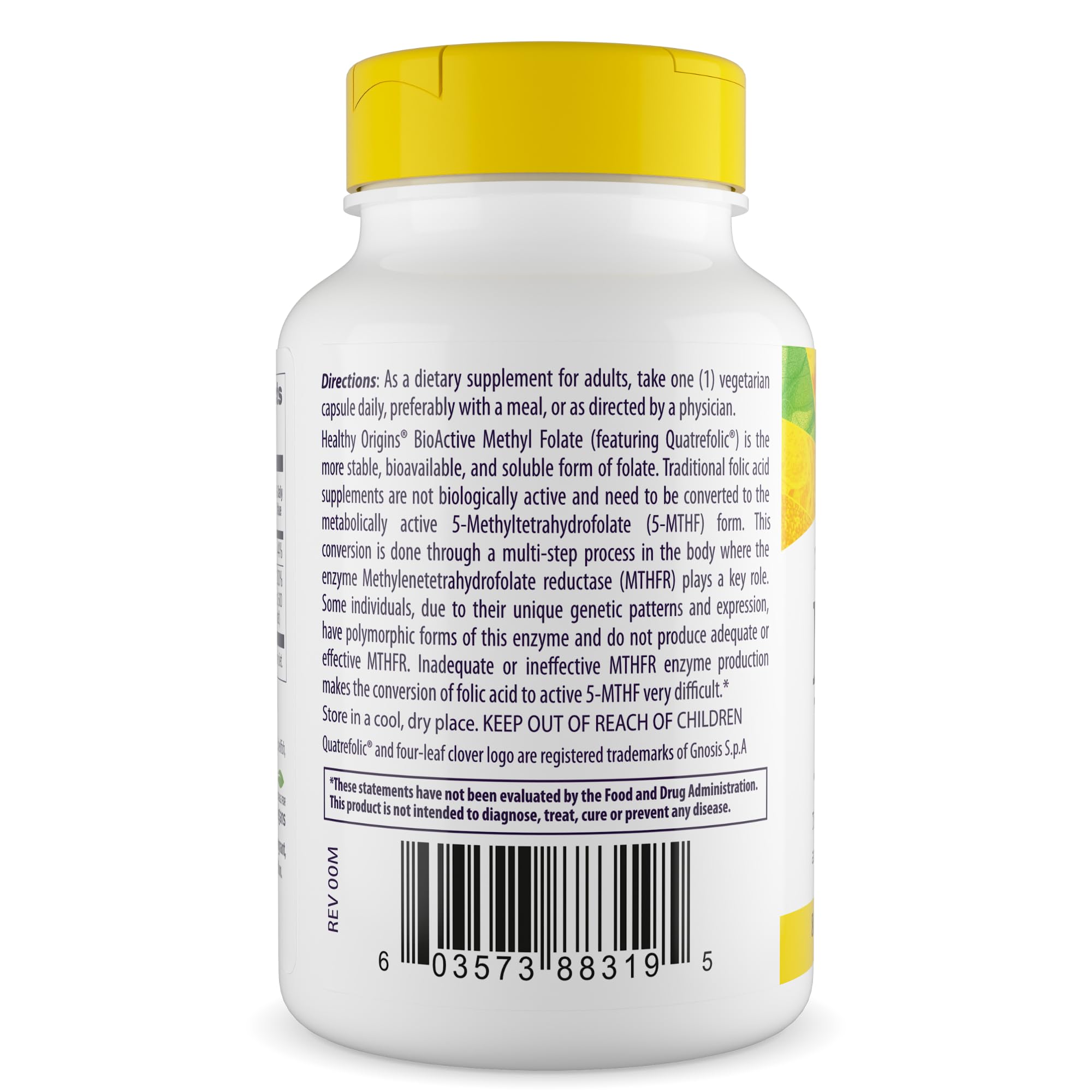 Healthy Origins methyl folate benefits