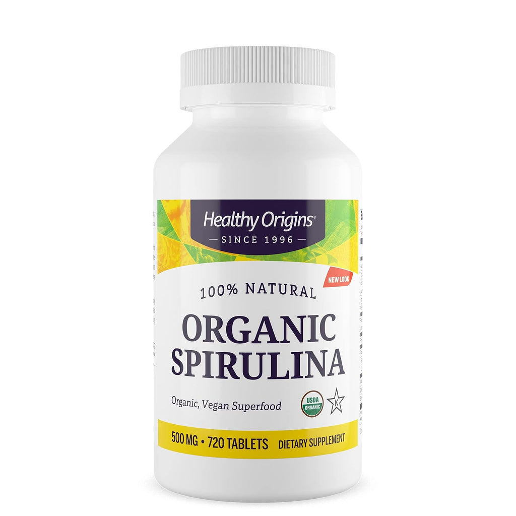 Healthy Origins organic spirulina tablets