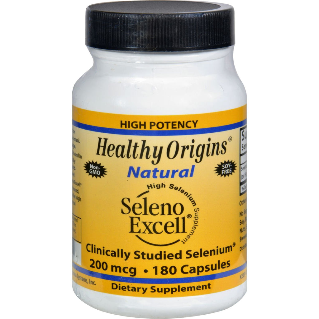 Healthy Origins selenium supplement capsules