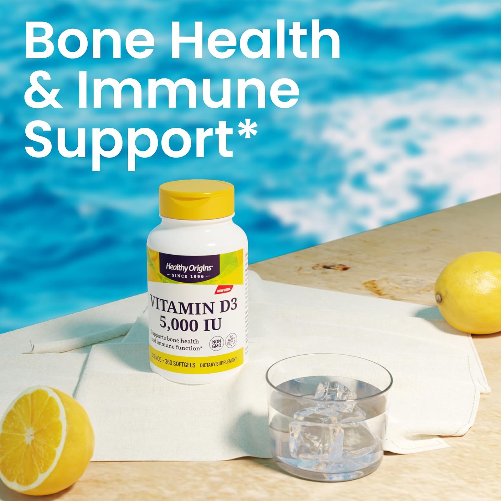 Healthy Origins vitamin D softgels