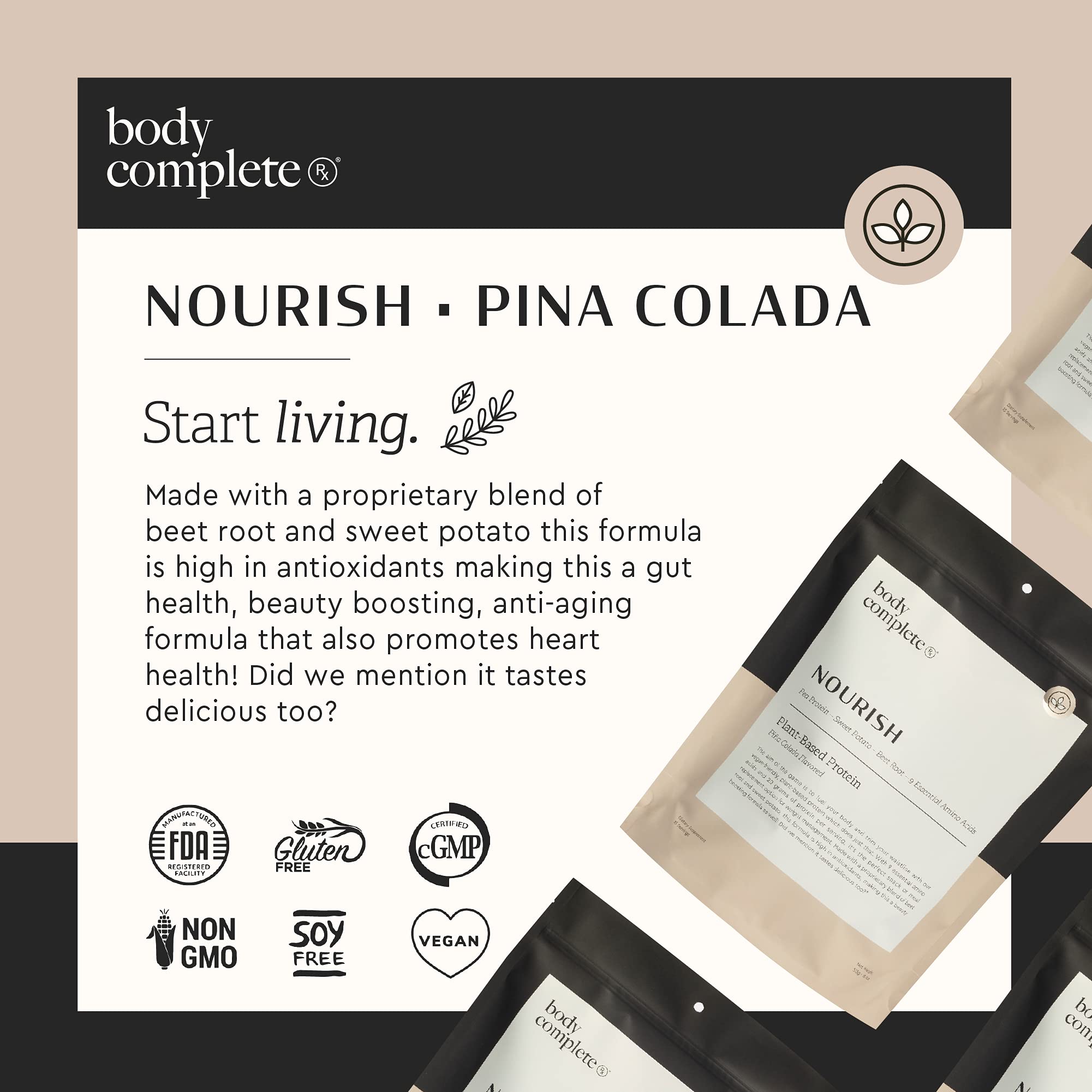 healthy pina colada flavour protein