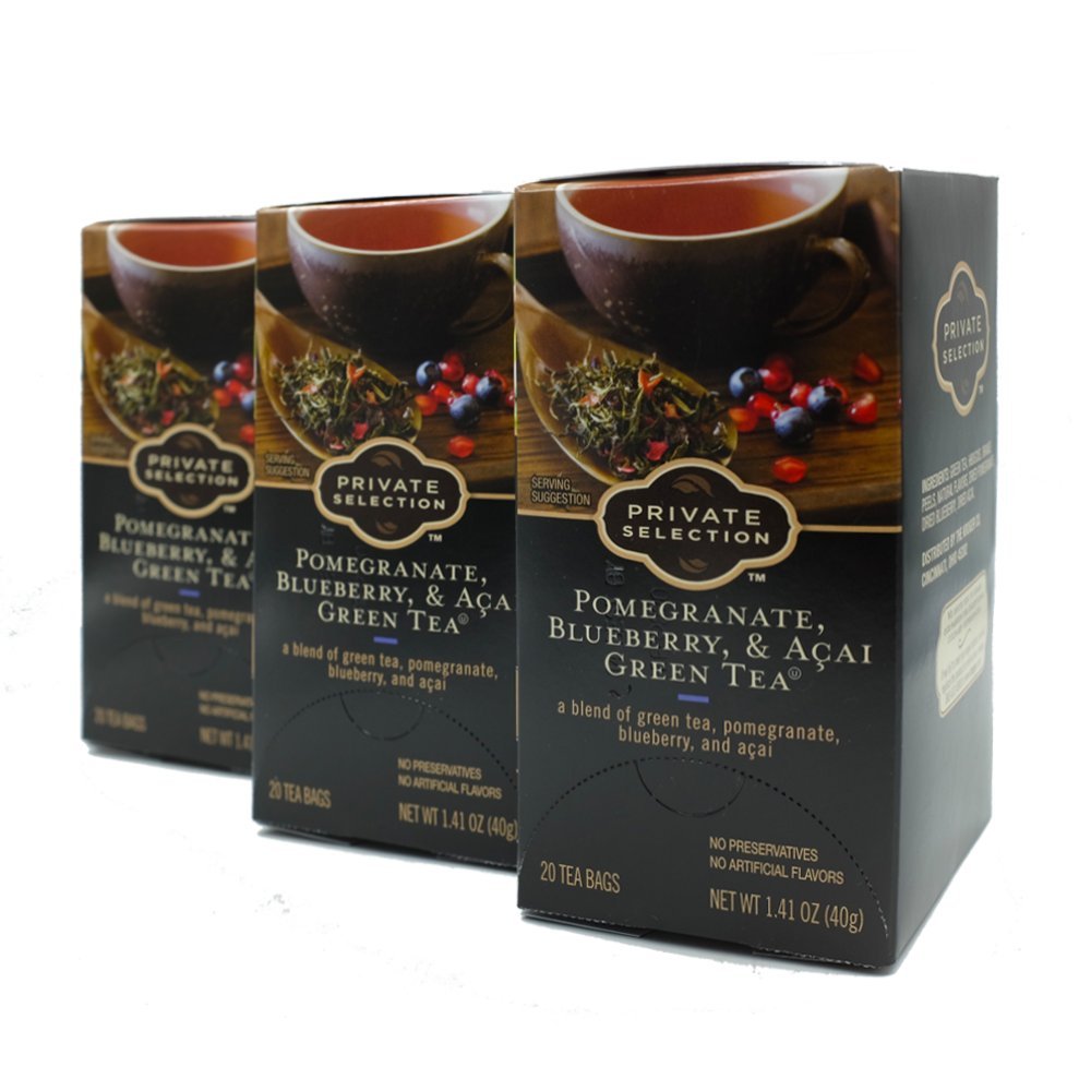healthy pomegranate blueberry tea