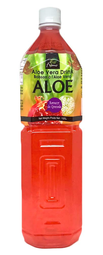 healthy pomegranate infused aloe vera beverage
