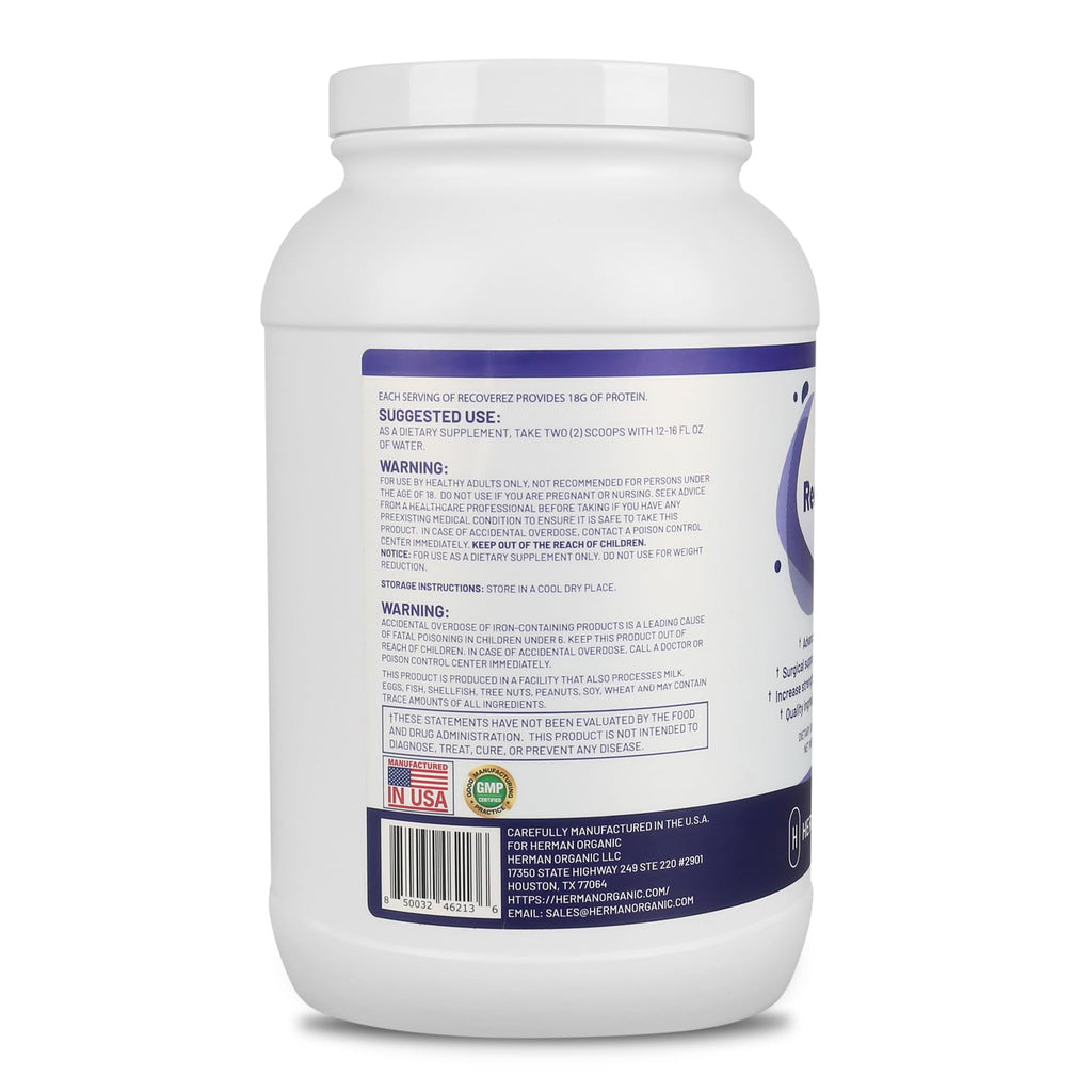 healthy recovery with protein powder