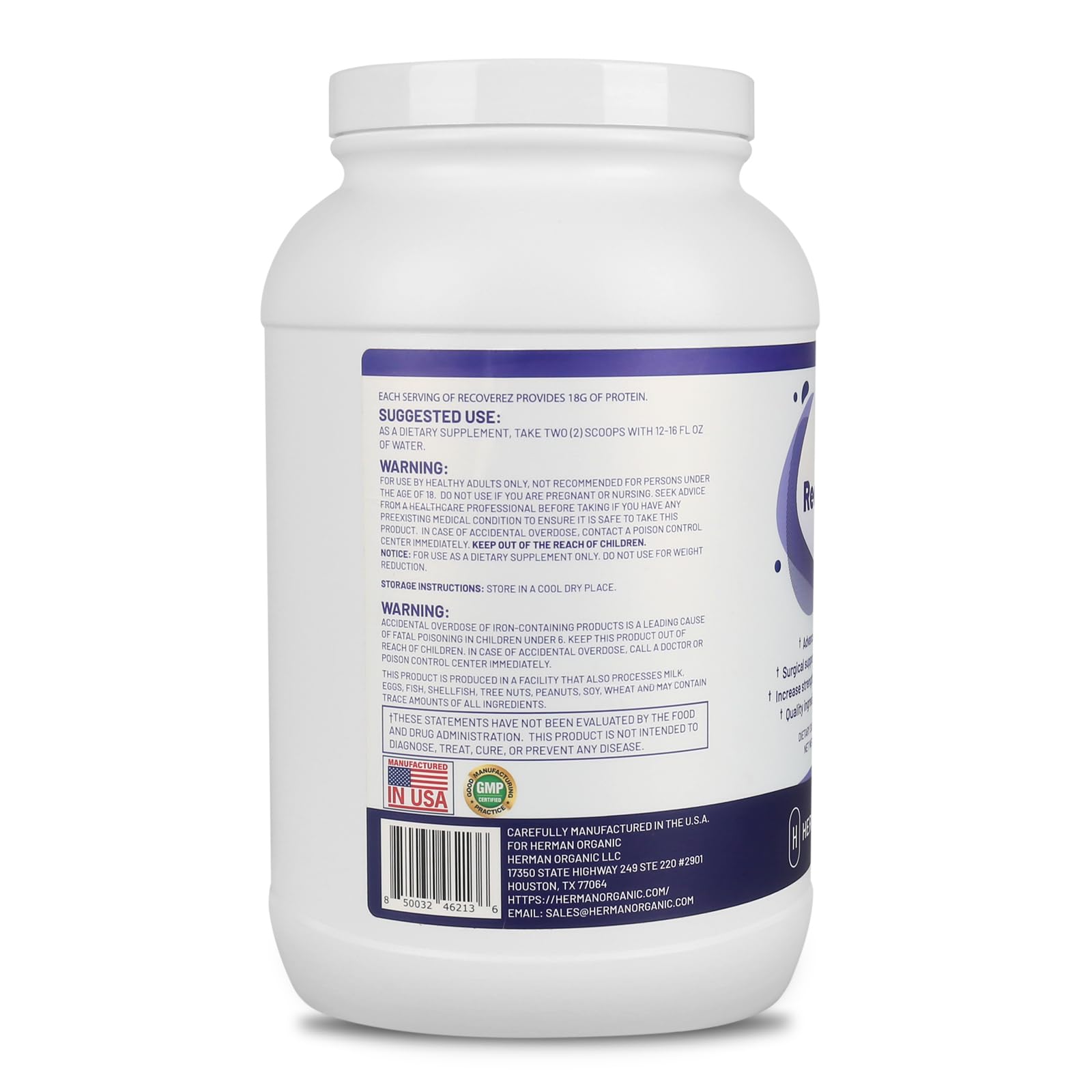 healthy recovery with protein powder