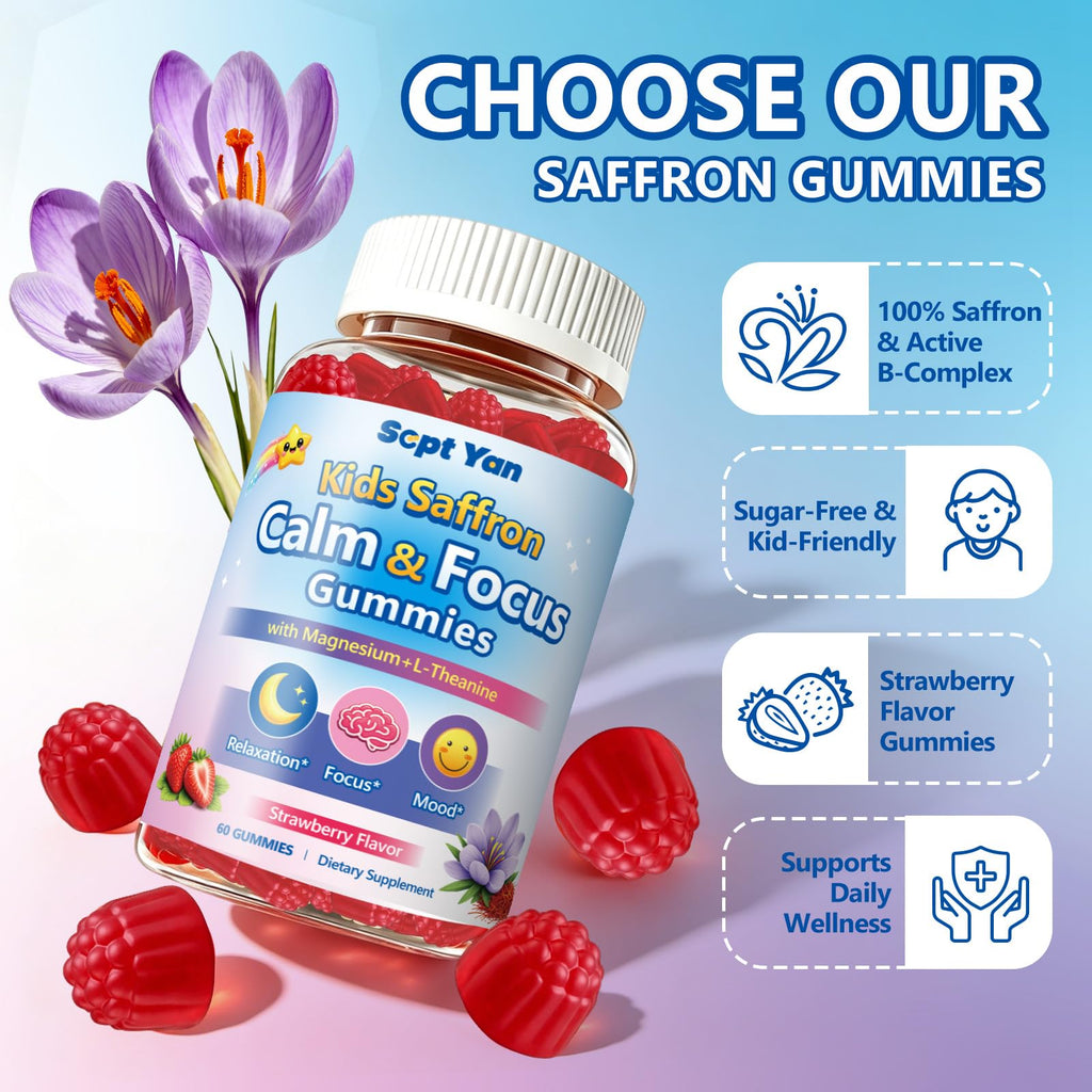 Healthy saffron gummies for kids