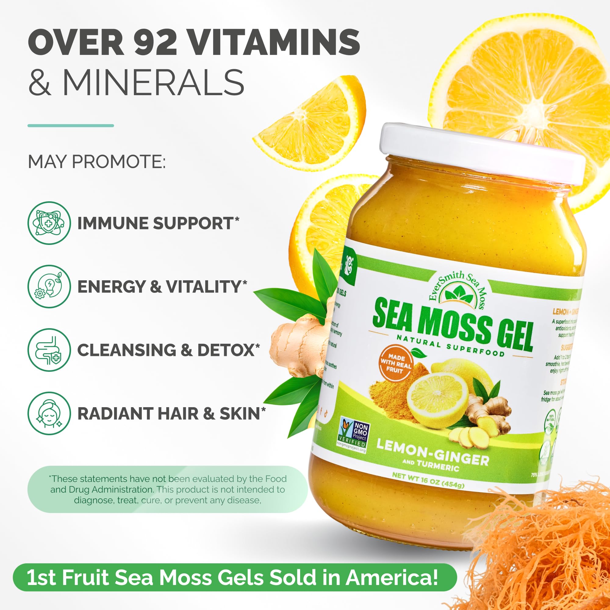 Healthy sea moss gel for smoothies