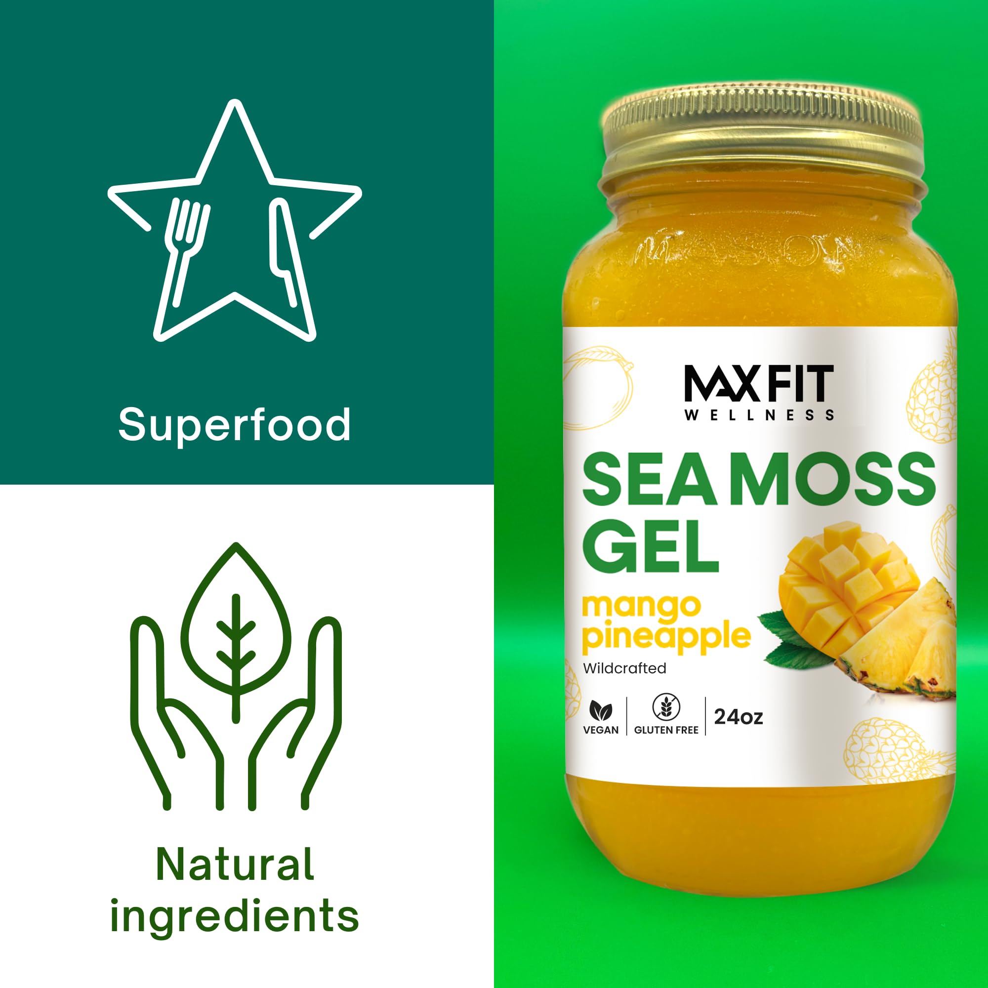 Healthy sea moss gel for smoothies