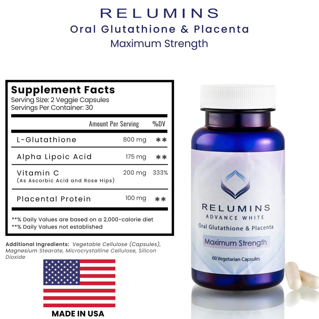 Healthy skin support with Relumins advanced formula