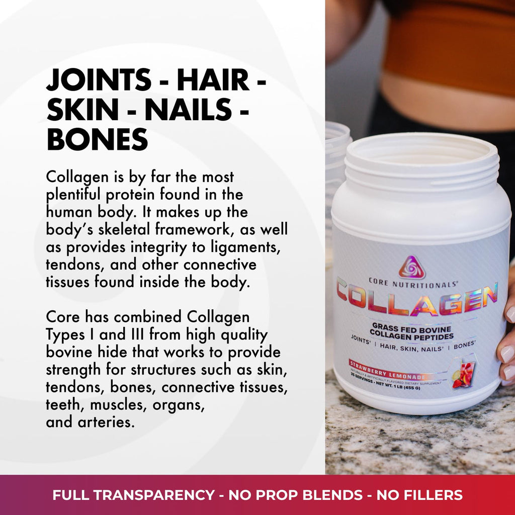 healthy skin with collagen powder