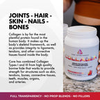 healthy skin with collagen powder