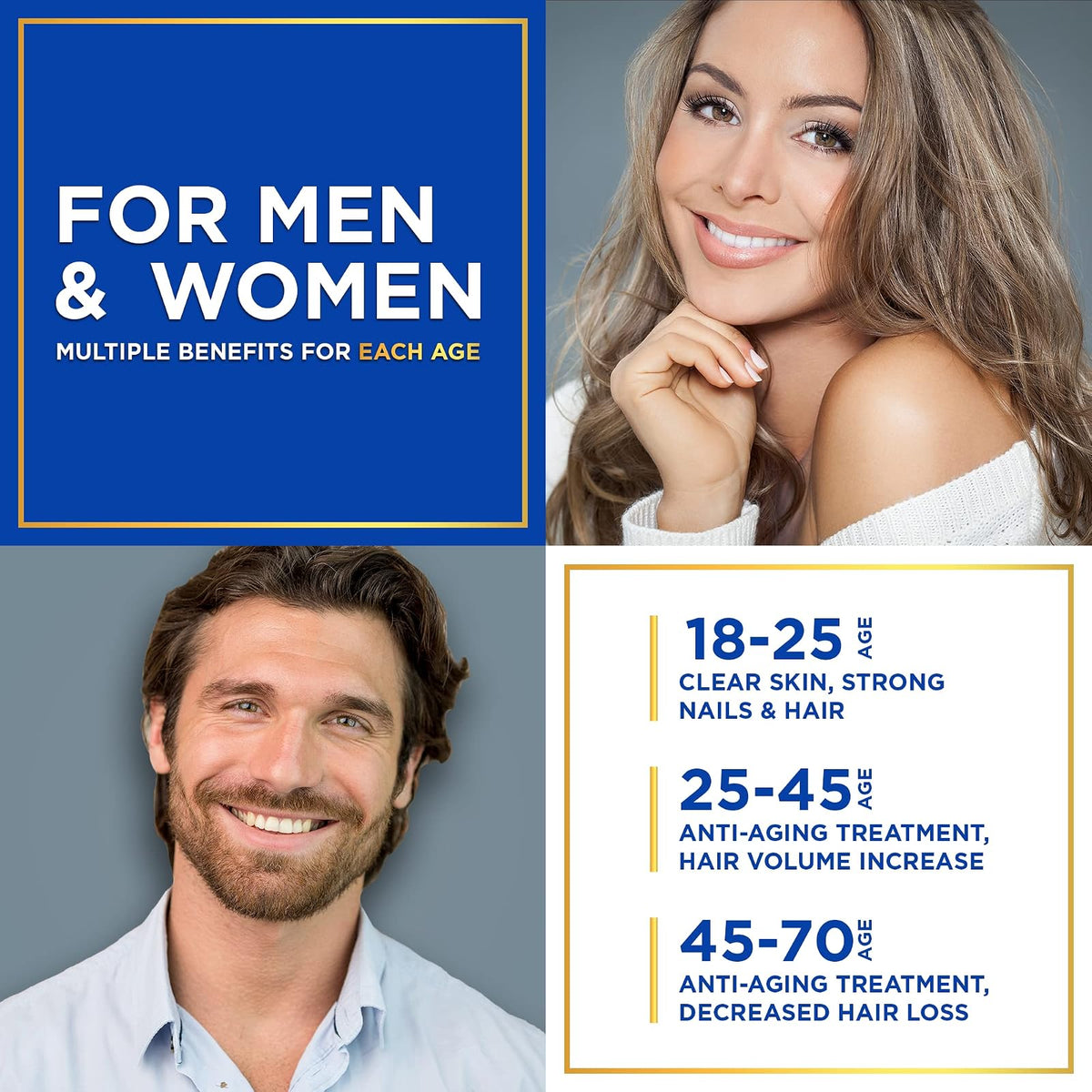 Healthy skin with vegan collagen
