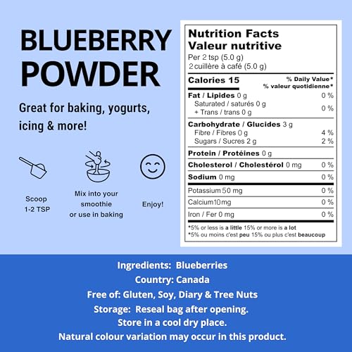 healthy smoothie ingredient Canadian blueberries