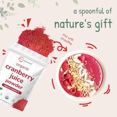 healthy smoothie ingredient cranberry powder